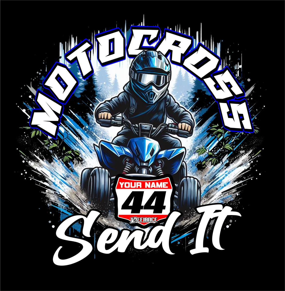 Personalized ATV Race T-Shirt - Send it- Attack Collection ...
